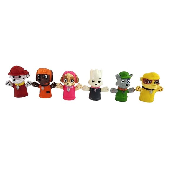 Toys | Ginsey Nickelodeon Paw Patrol Finger Puppets 6 Marshall Rubble ...